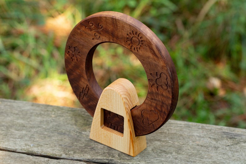 Wooden Weather Wheel, Weather Learning Chart, Educational Montessori ...