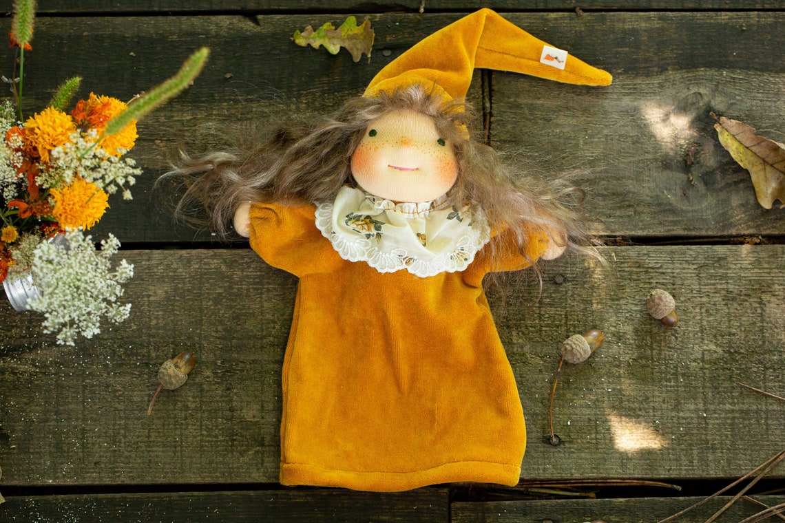 Puppet Waldorf Doll Role Playing Doll Waldorf Inspired Hand - Etsy