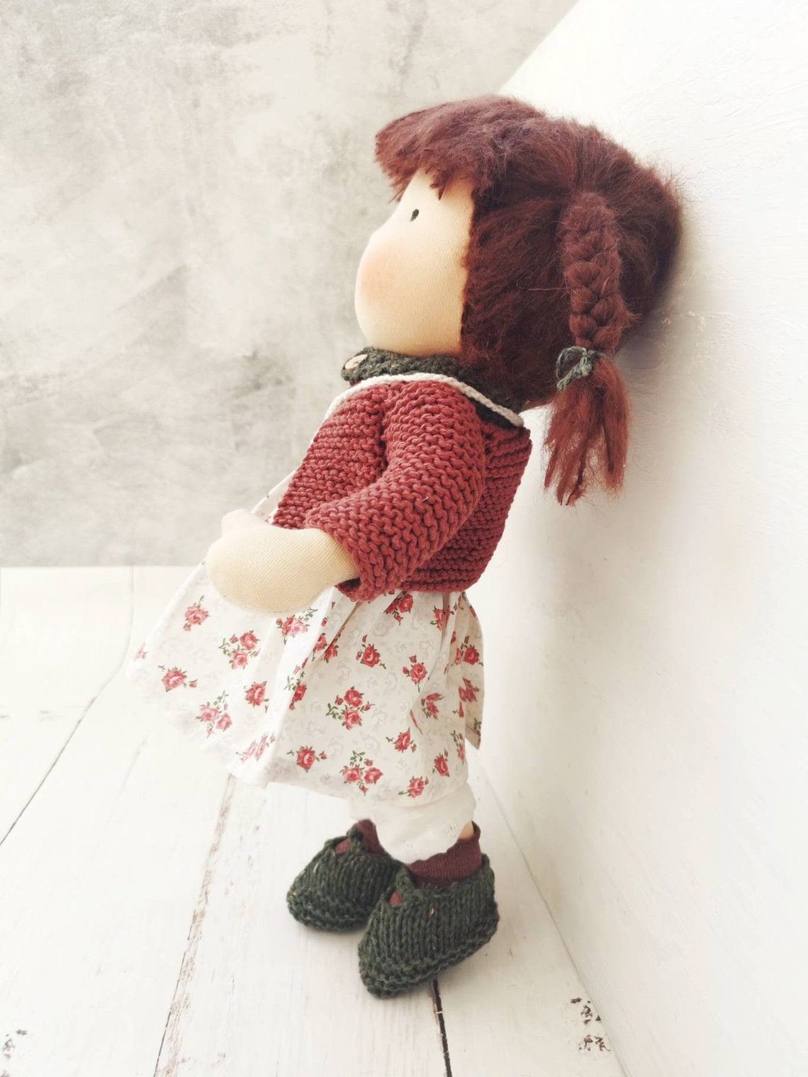 Waldorf Baby Doll, Steiner Doll, Natural Fiber Doll, Ecofriendly Toy ...