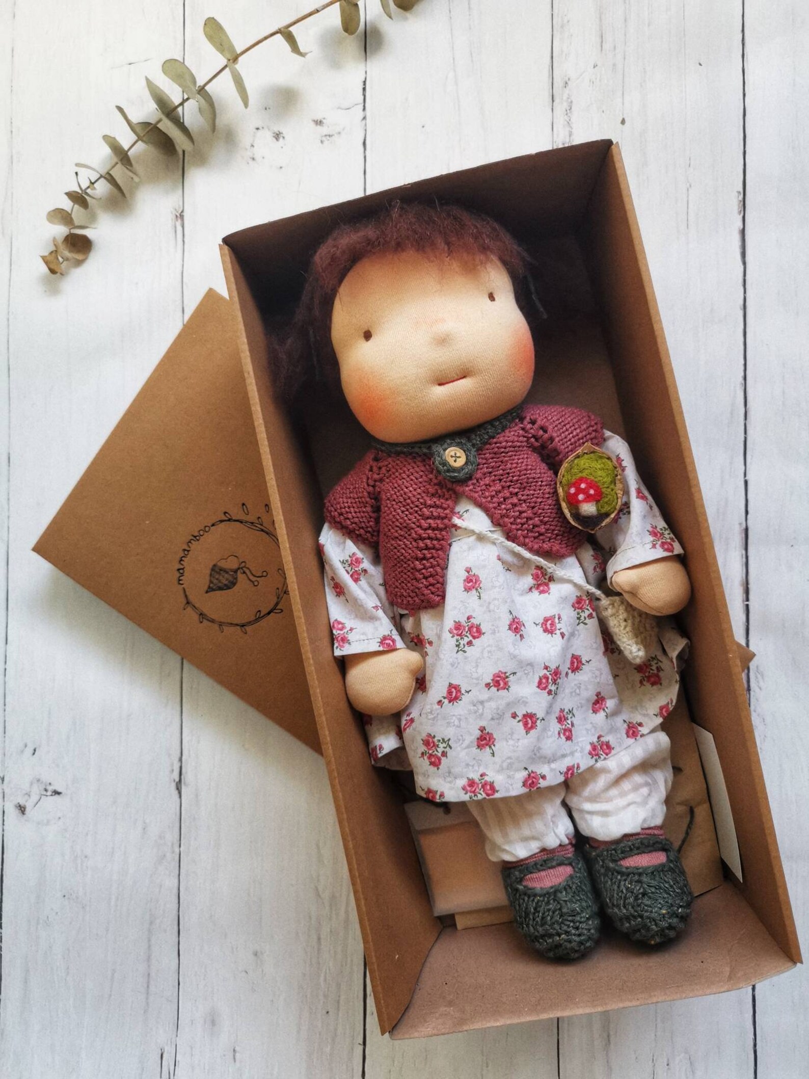 Waldorf Baby Doll, Steiner Doll, Natural Fiber Doll, Ecofriendly Toy ...