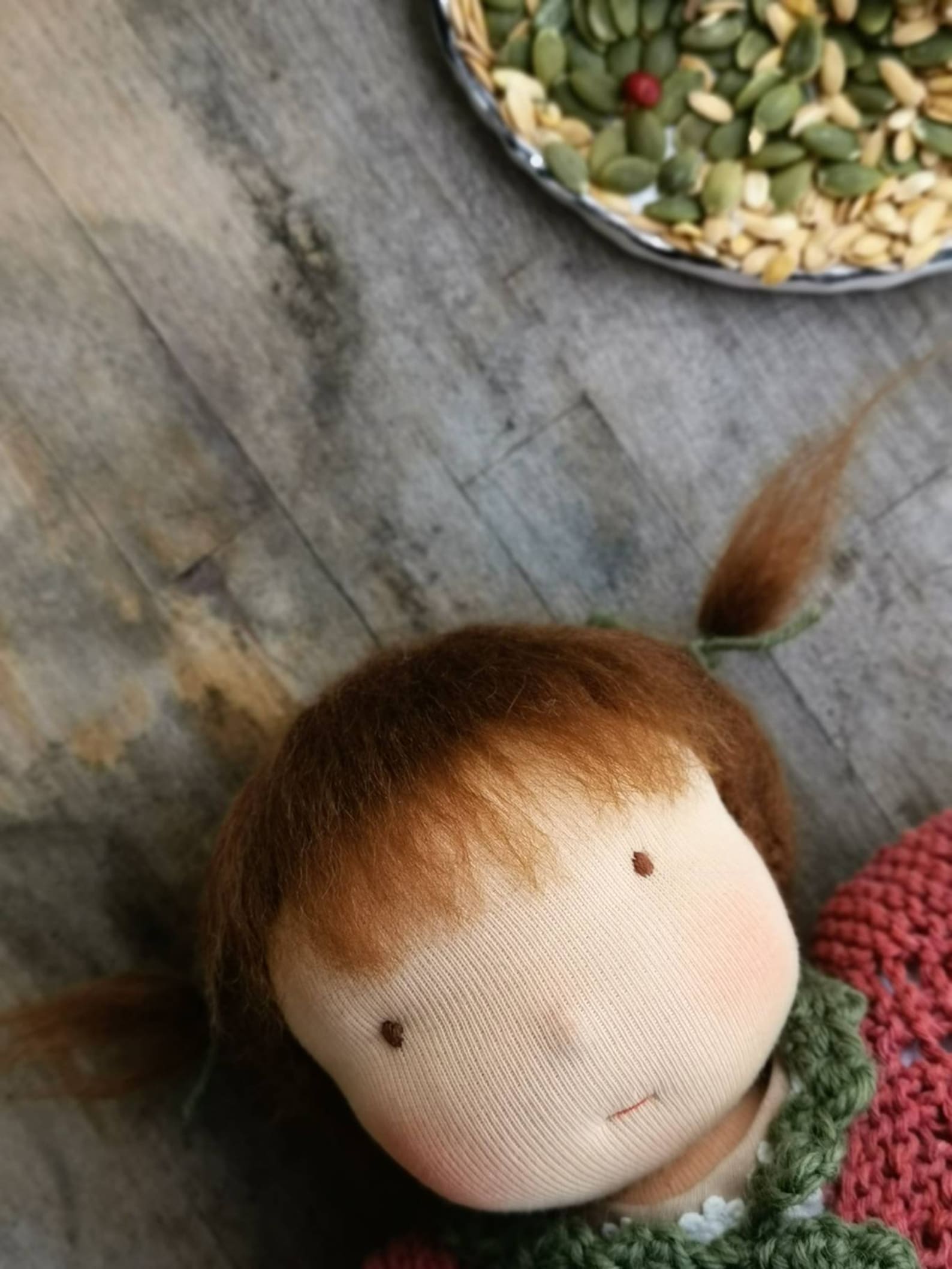 Waldorf Baby Doll, Steiner Doll, Natural Fiber Doll, Ecofriendly Toy ...