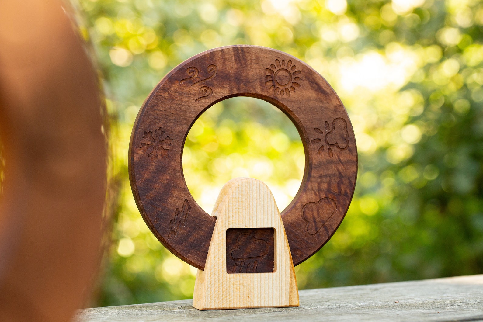 Wooden Weather Wheel, Weather Learning Chart, Educational Montessori ...