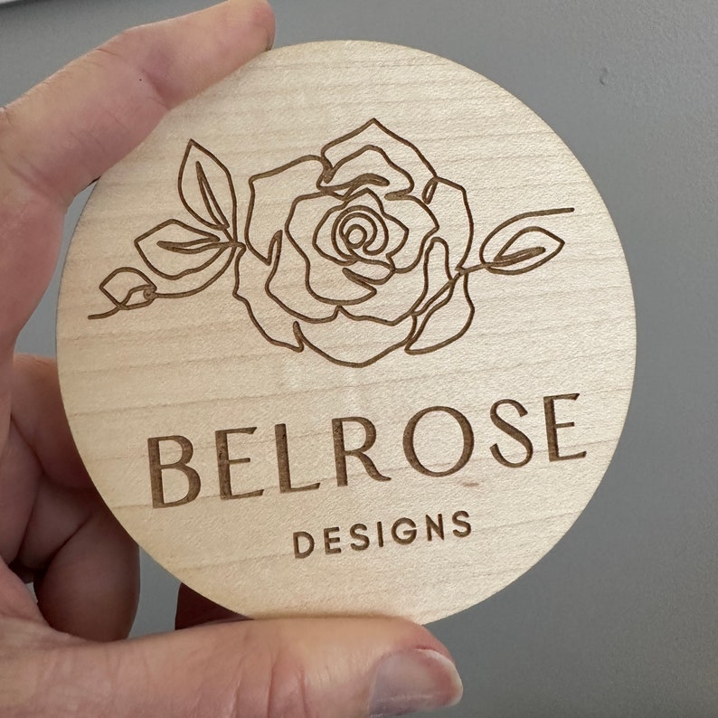 Flat Lay Sign | Custom Engraved Disc | Instagram Photo Prop | Business ...