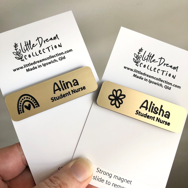 Personalized Name Badge Pins - Etsy