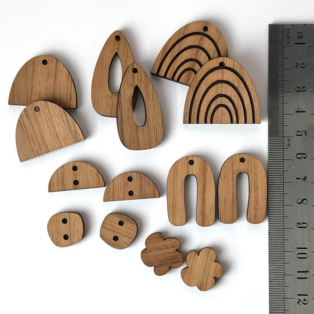 Mixed Set of Earring Blanks Multiple Colours | Laser Cut Earring Shapes ...