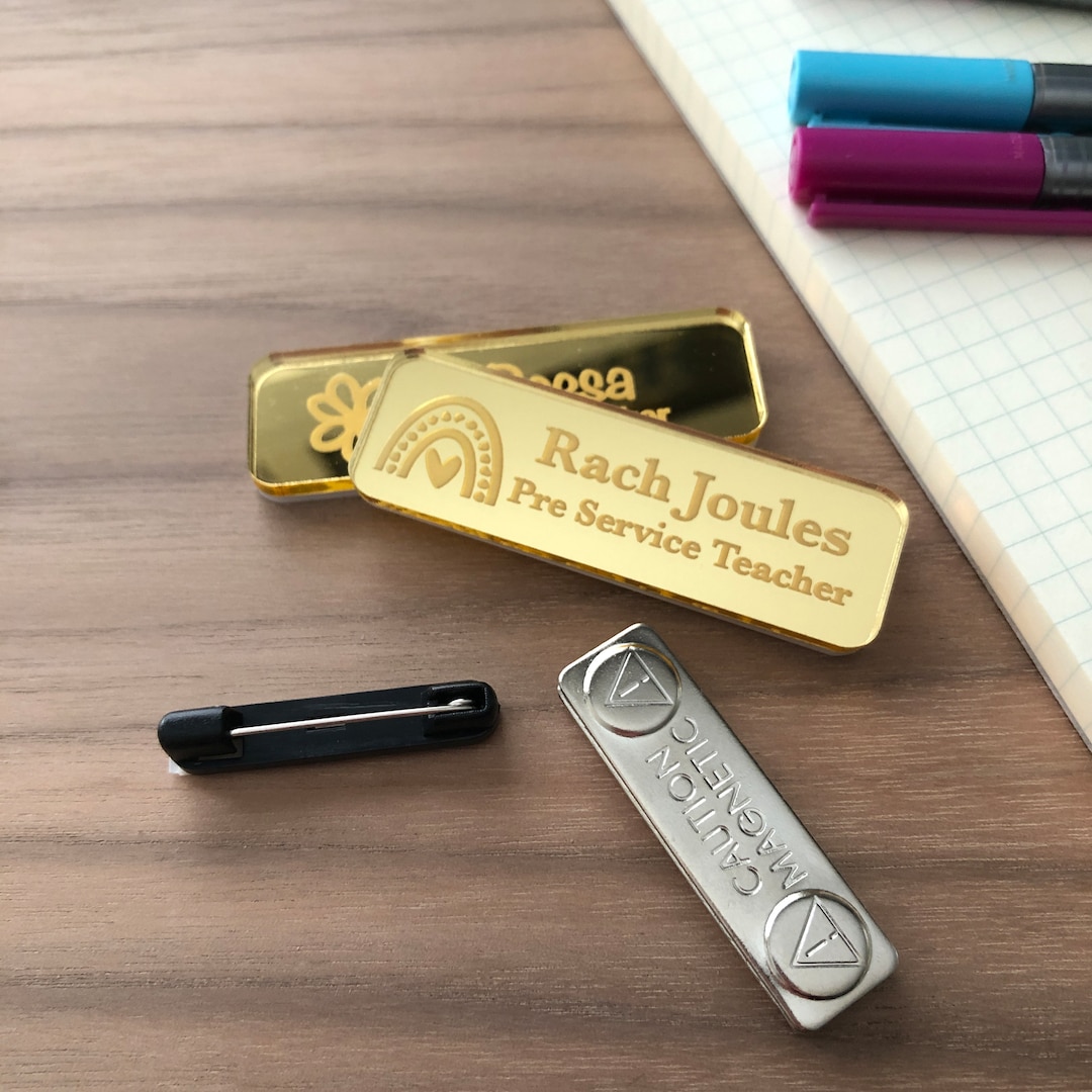Personalised Name Badge | Magnetic Name Badge | Custom Name Badge ...