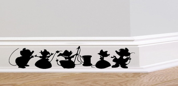Download Cinderella's Mice Vinyl Sticker Decal Skirting | Etsy
