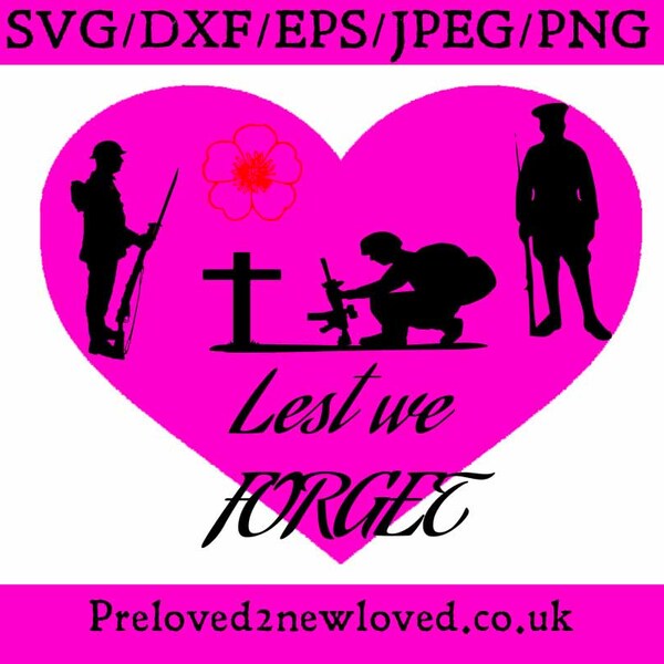 Lest We Forget Dxf - Etsy