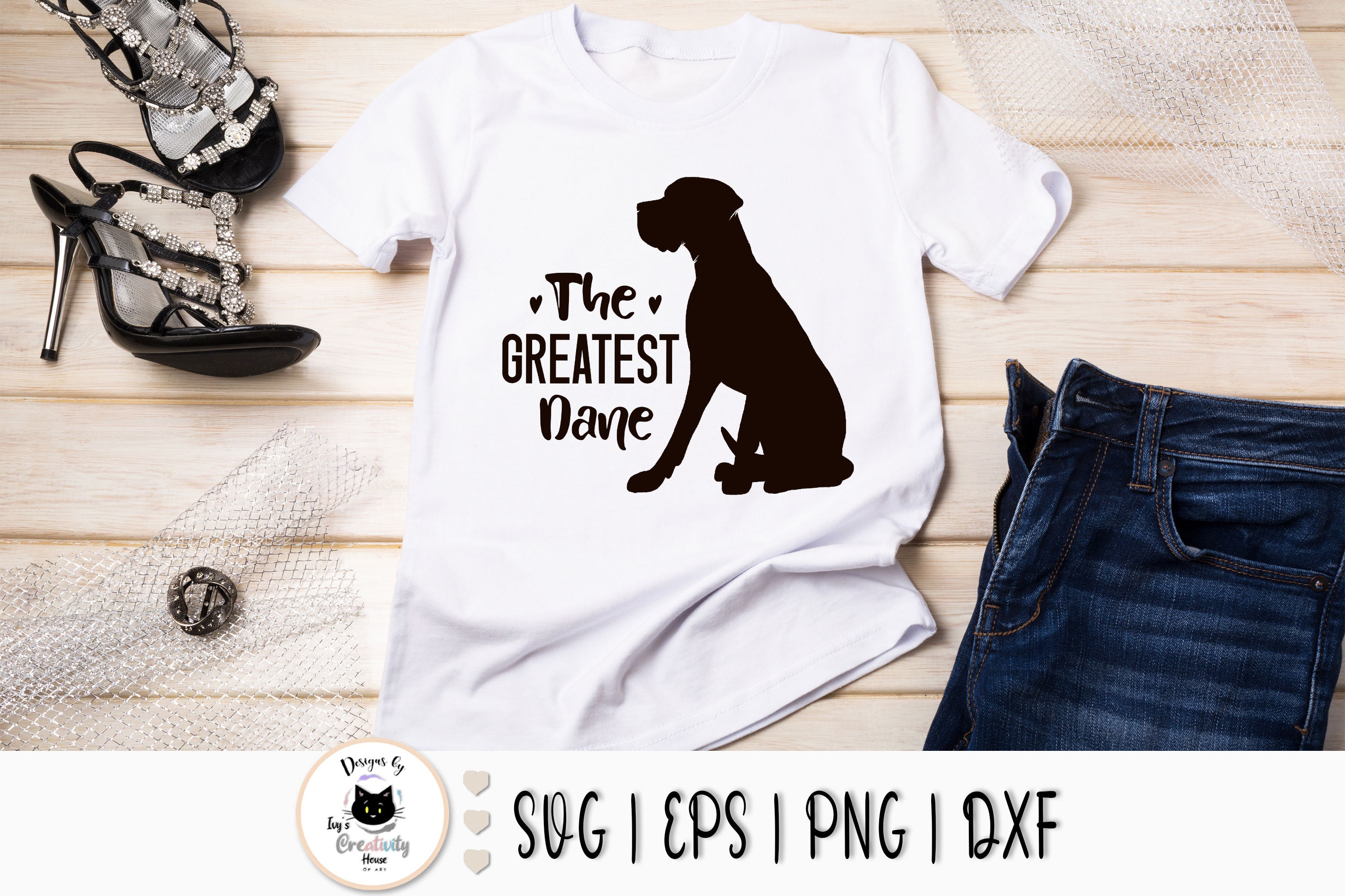 Great Dane Svg Great Dane Silhouette Great Dane (Download Now) - Etsy