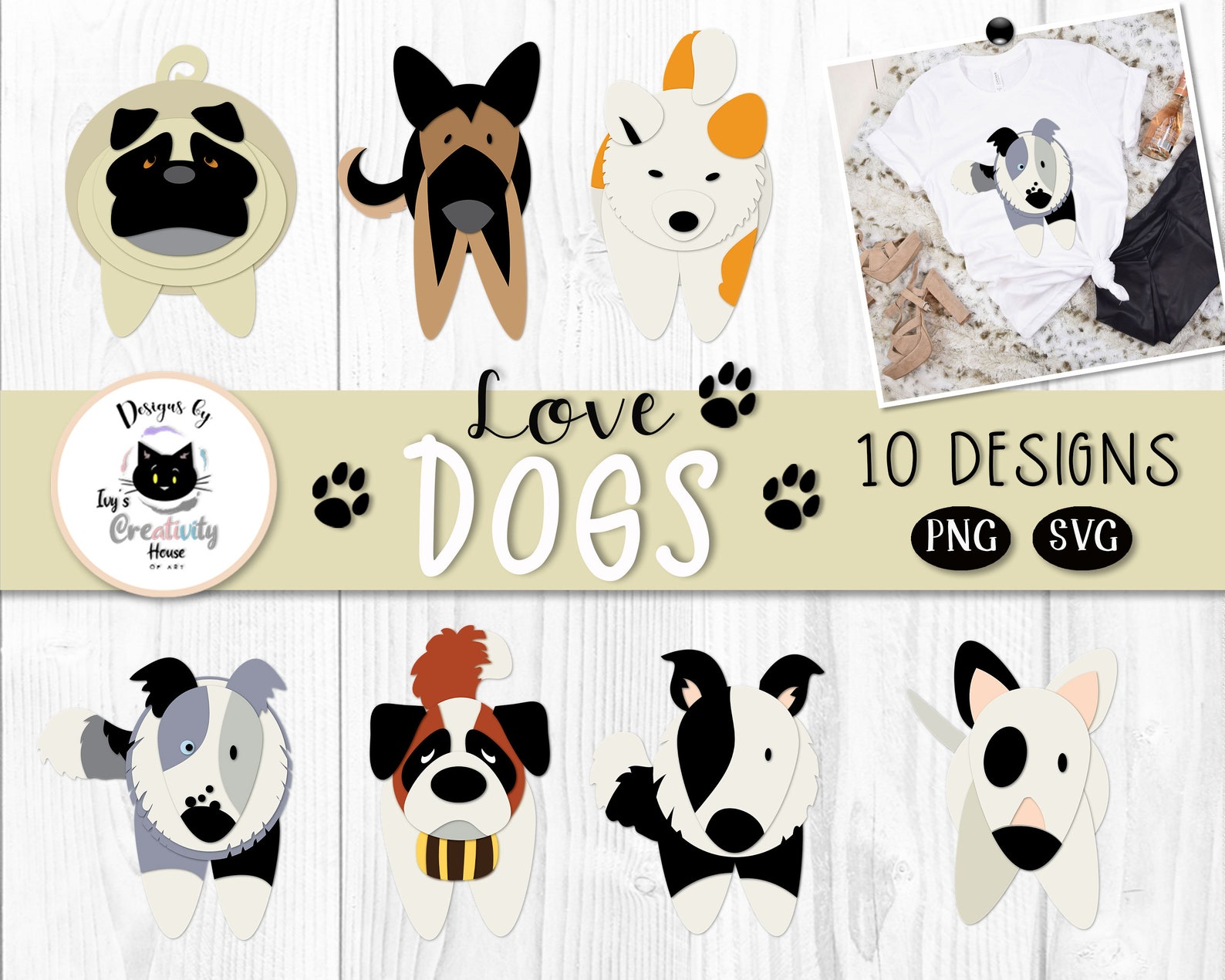 Dog Svg Bundle Dog Svg Files Dog Svg Designs Dog Clipart - Etsy