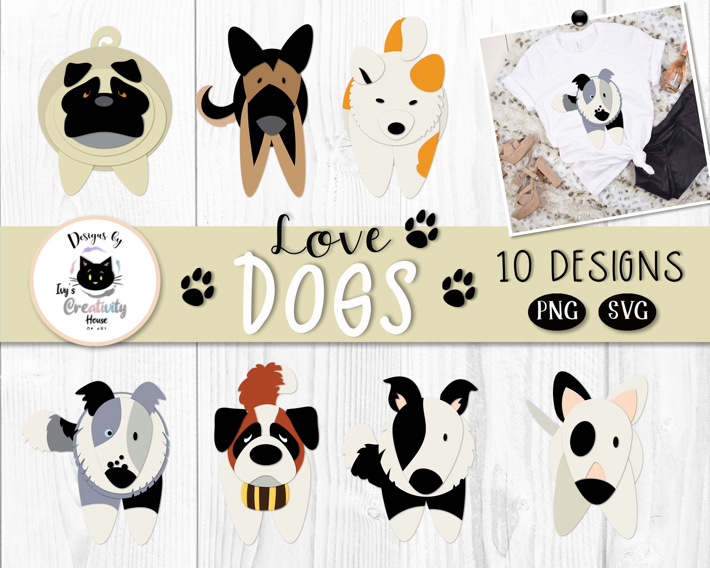 Dog Svg Bundle Dog Svg Files Dog Svg Designs Dog Clipart - Etsy