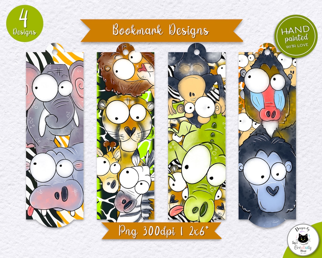Animal Bookmark, Printable Bookmarks, Bookmark Designs, Bookmark Png ...