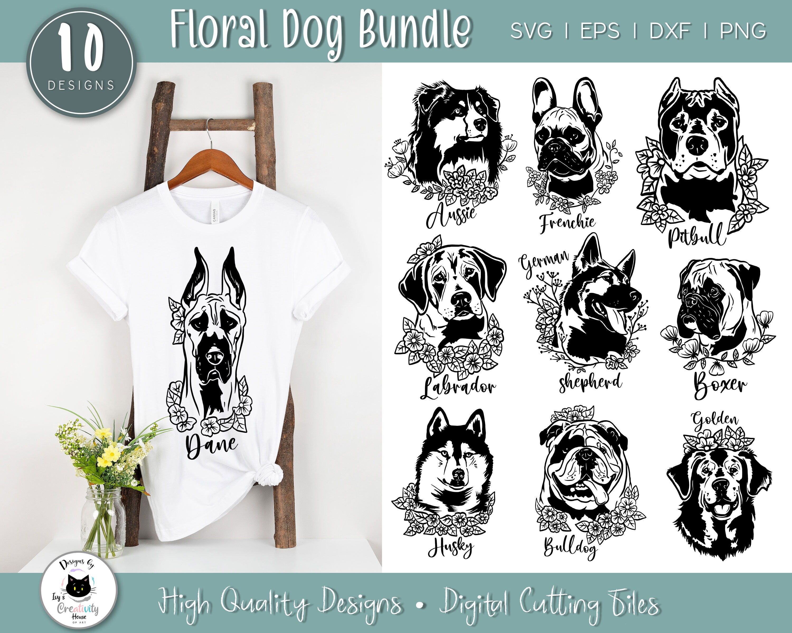 Dog Svg Bundle, Dog Clipart, Dog Silhouette Svg, Dog Mom Svg, Dog Svg ...