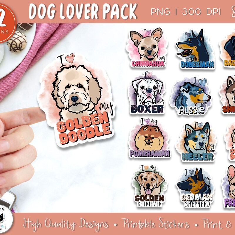 Stickers Dog - Etsy