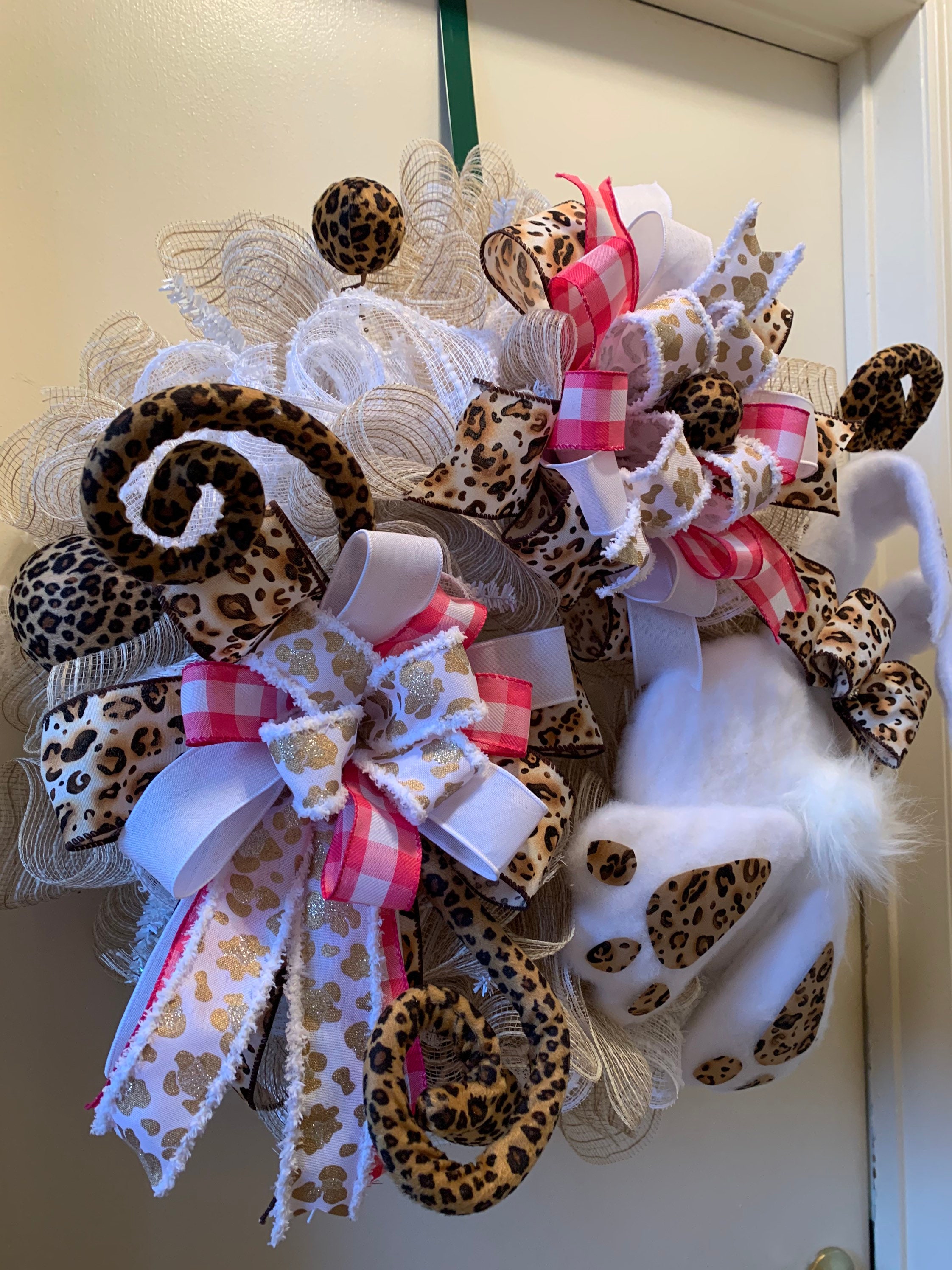 Easter Bunny Leopard Wreath Leopard Wreath Leopard Decor - Etsy.de