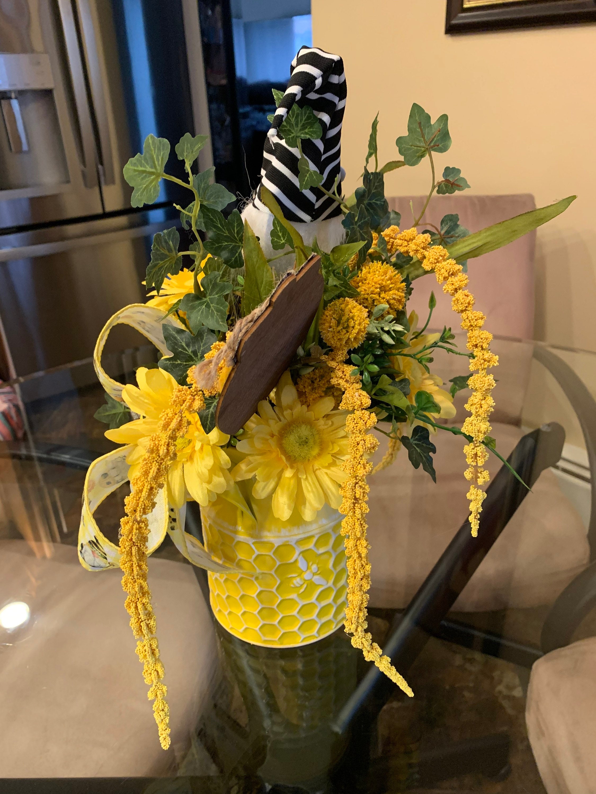 Bee Table Centerpiece Floral Centerpiece Flower Table Decor - Etsy