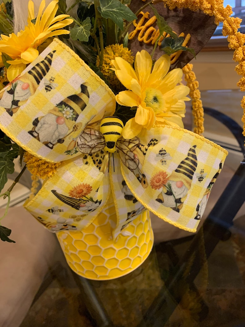 Bee Table Centerpiece Floral Centerpiece Flower Table Decor - Etsy