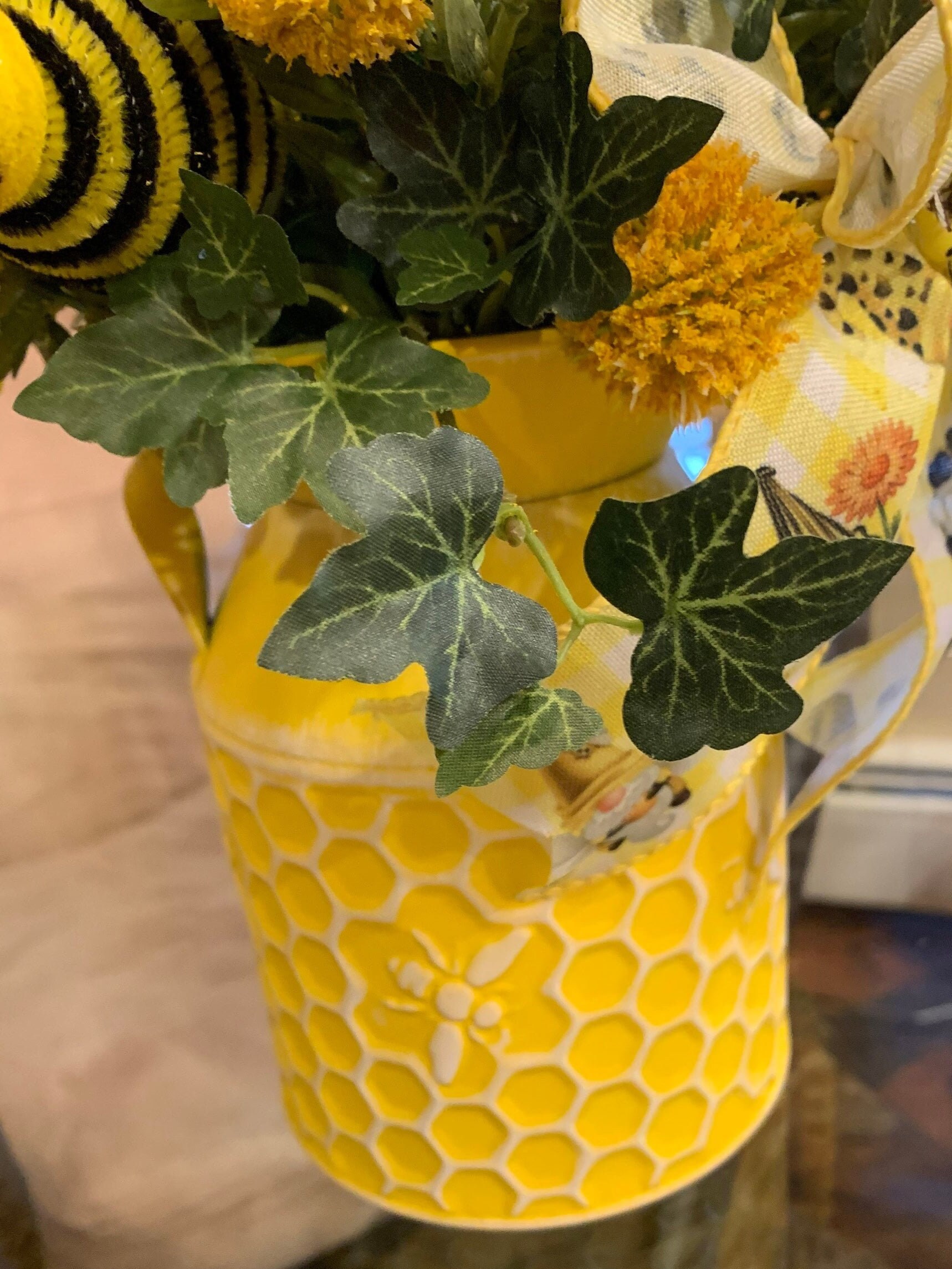 Bee Table Centerpiece Floral Centerpiece Flower Table Decor - Etsy