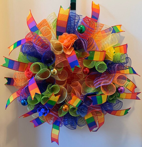 Pride Wreath Love Wreath LBGTQ Wreath Home Decor House | Etsy