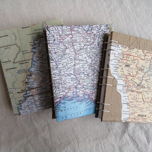 Custom Made to Order Map Travel Journal Notebook, Small - Etsy