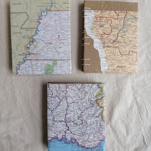 Custom Made to Order Map Travel Journal Notebook, Small - Etsy