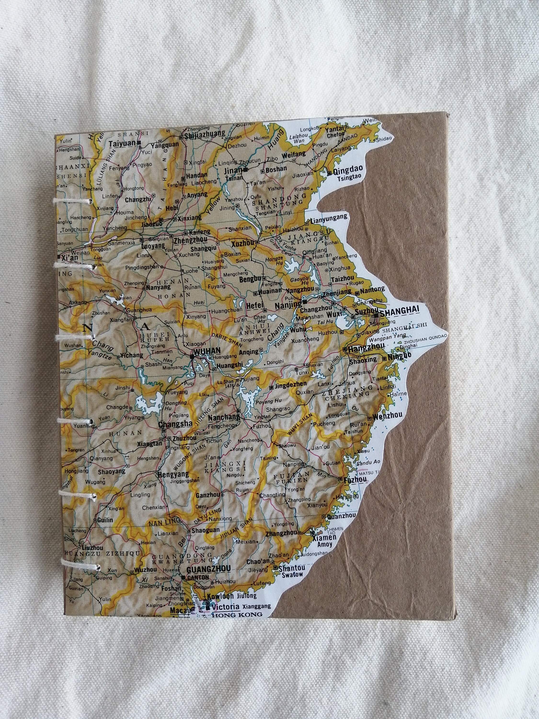 Custom Made to Order Map Travel Journal Notebook, Small - Etsy