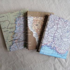 Custom Made to Order Map Travel Journal Notebook, Small - Etsy
