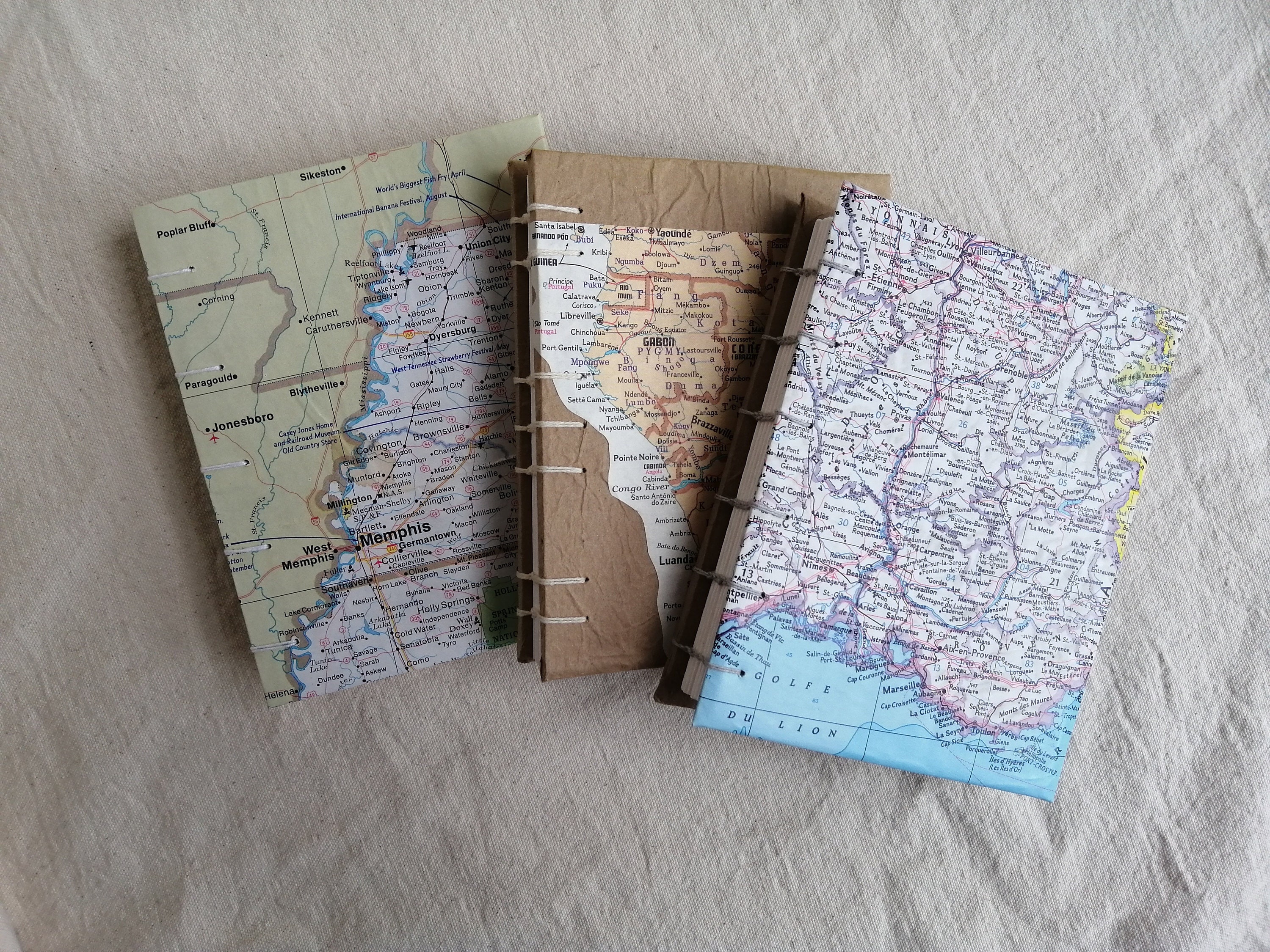 Custom Made to Order Map Travel Journal Notebook, Small - Etsy
