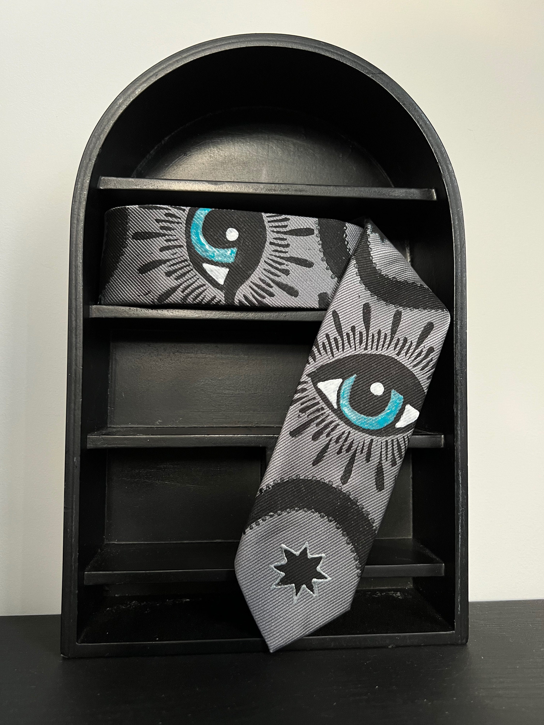 Evil Eye Hand Painted Tie - Etsy