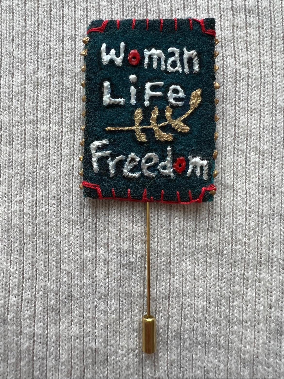 Woman Life Freedom Pin - Etsy