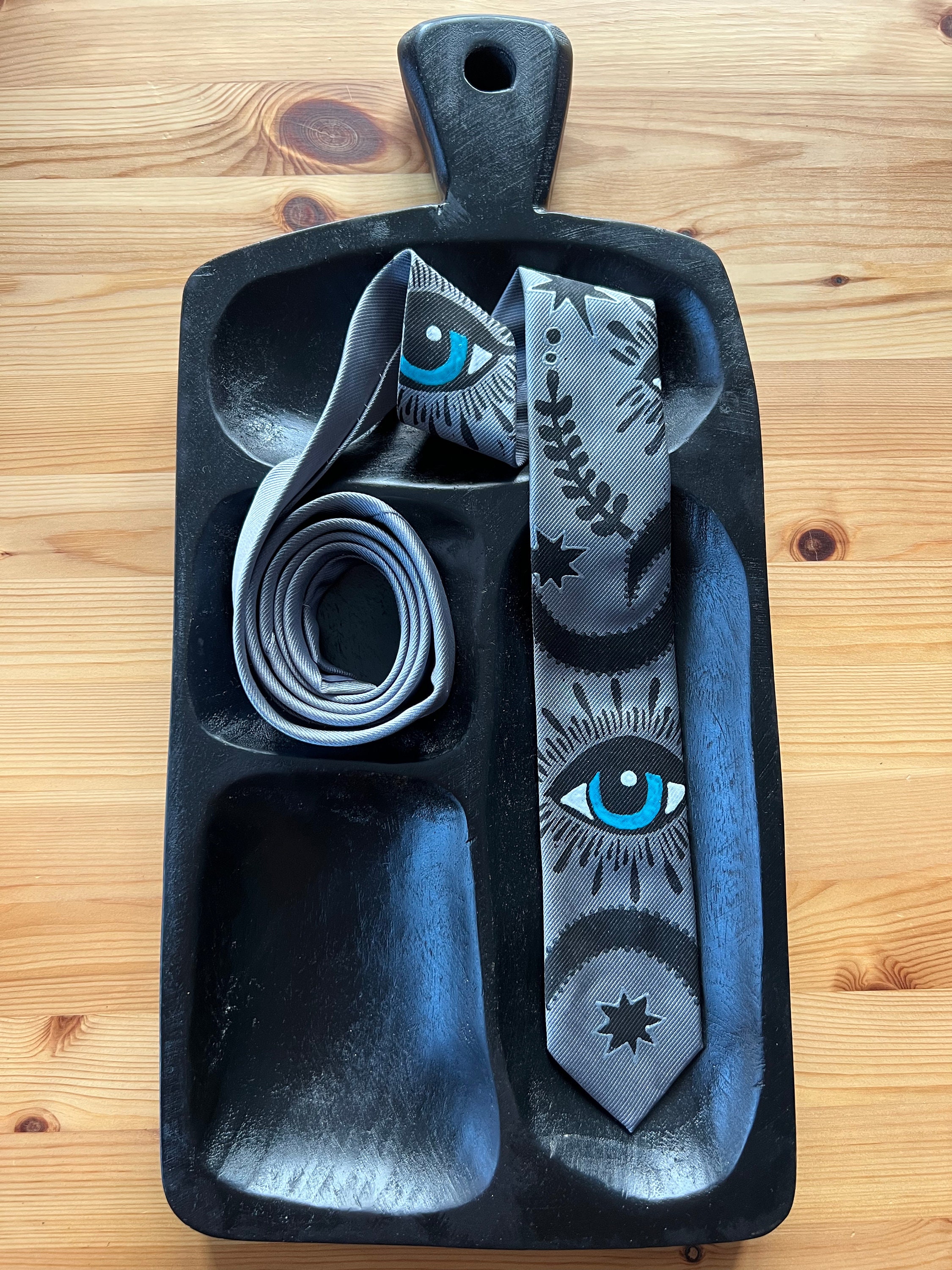 Evil Eye Hand Painted Tie - Etsy