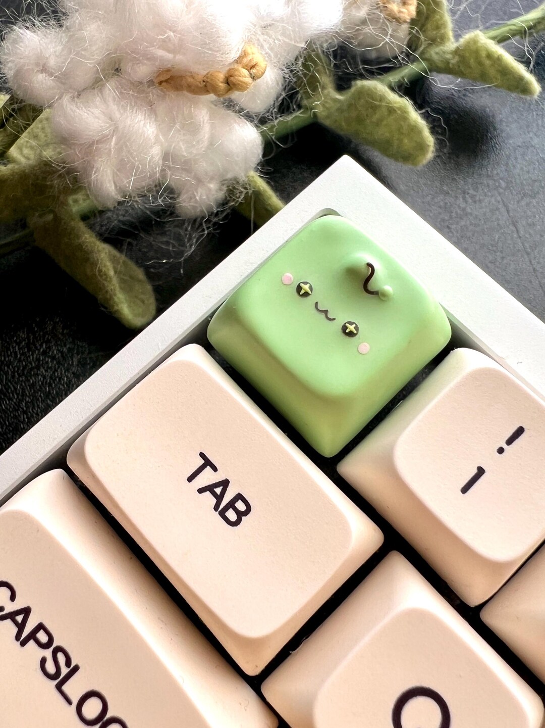 Maplestory Pink Bean Artisan Clay Keycap for Mechanical Keyboards - Etsy