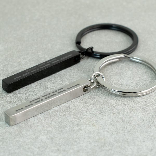 Morse Code Keyring - Etsy