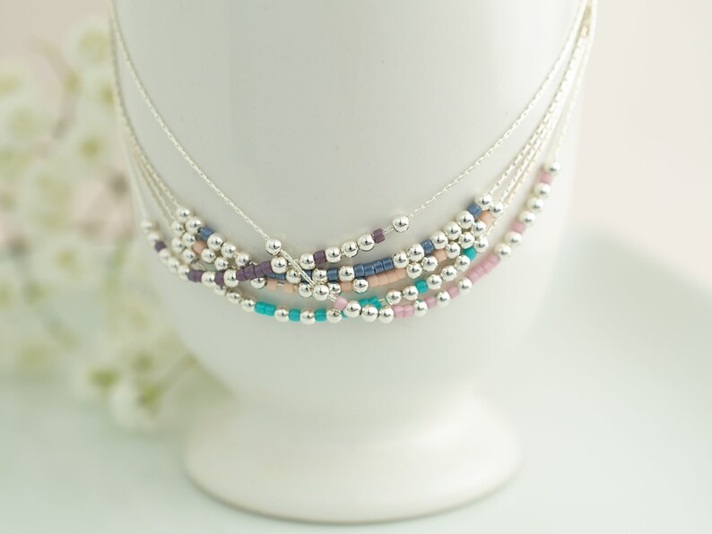 Personalized Morse Code Necklace Custom Name Tiny Bead | Etsy