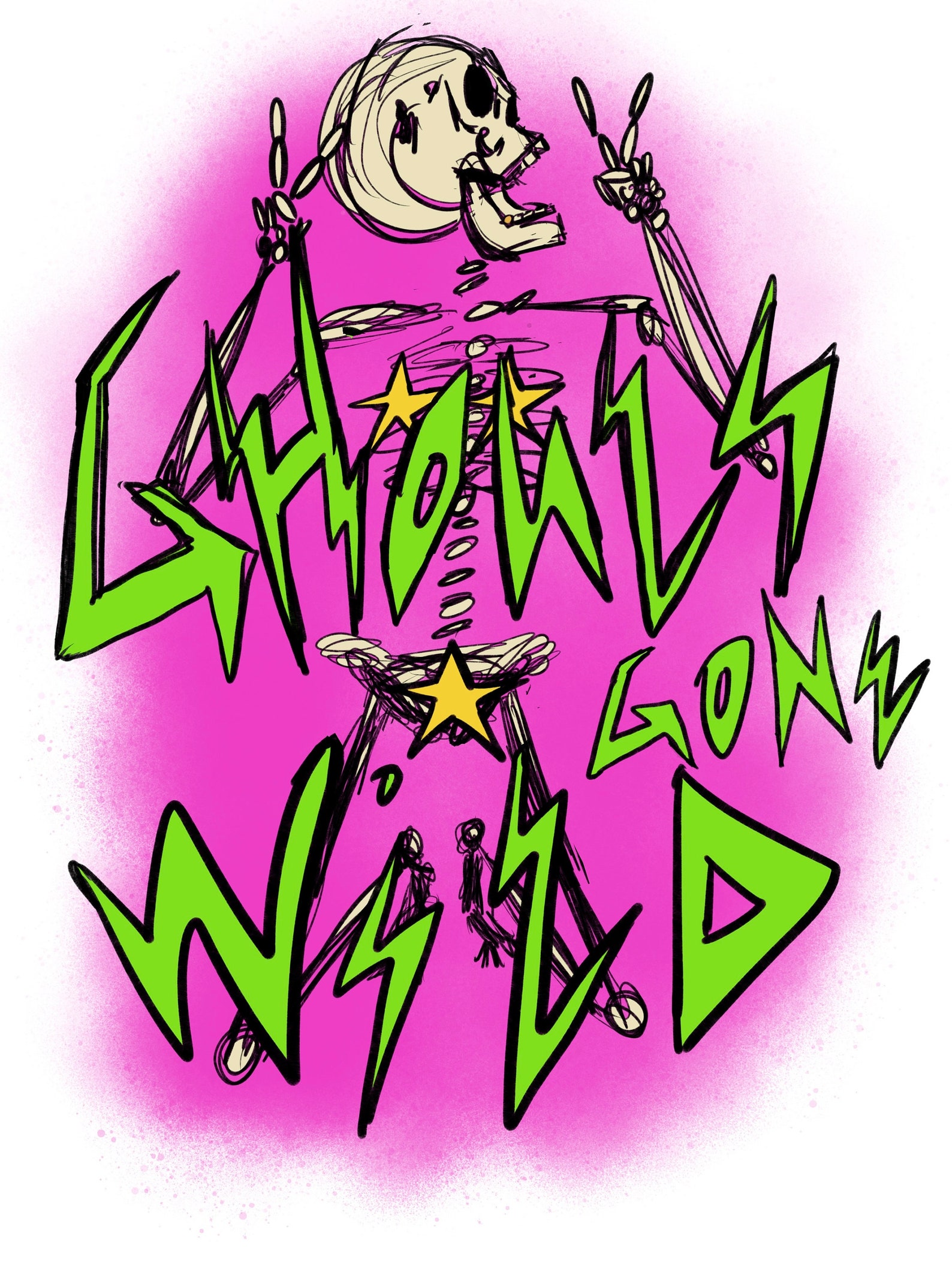 Ghouls Gone Wild Mini Sticker - Etsy