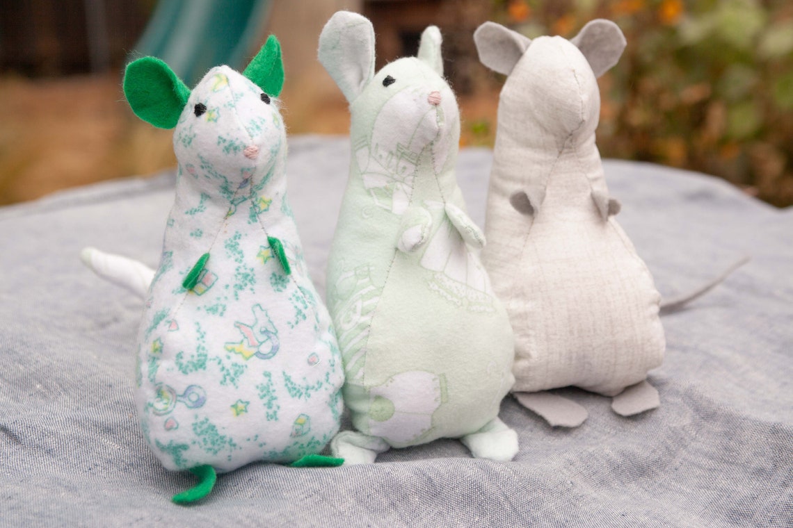 Standing Rat Doll Plush Sewing Pattern Instant Download With Video ...
