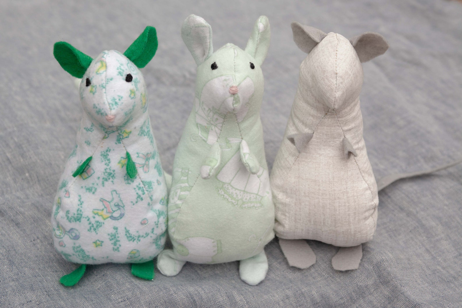 Standing Rat Doll Plush Sewing Pattern Instant Download With Video ...