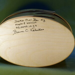 Shaker Oval Box #3 - Maple & Walnut - Striped - Etsy