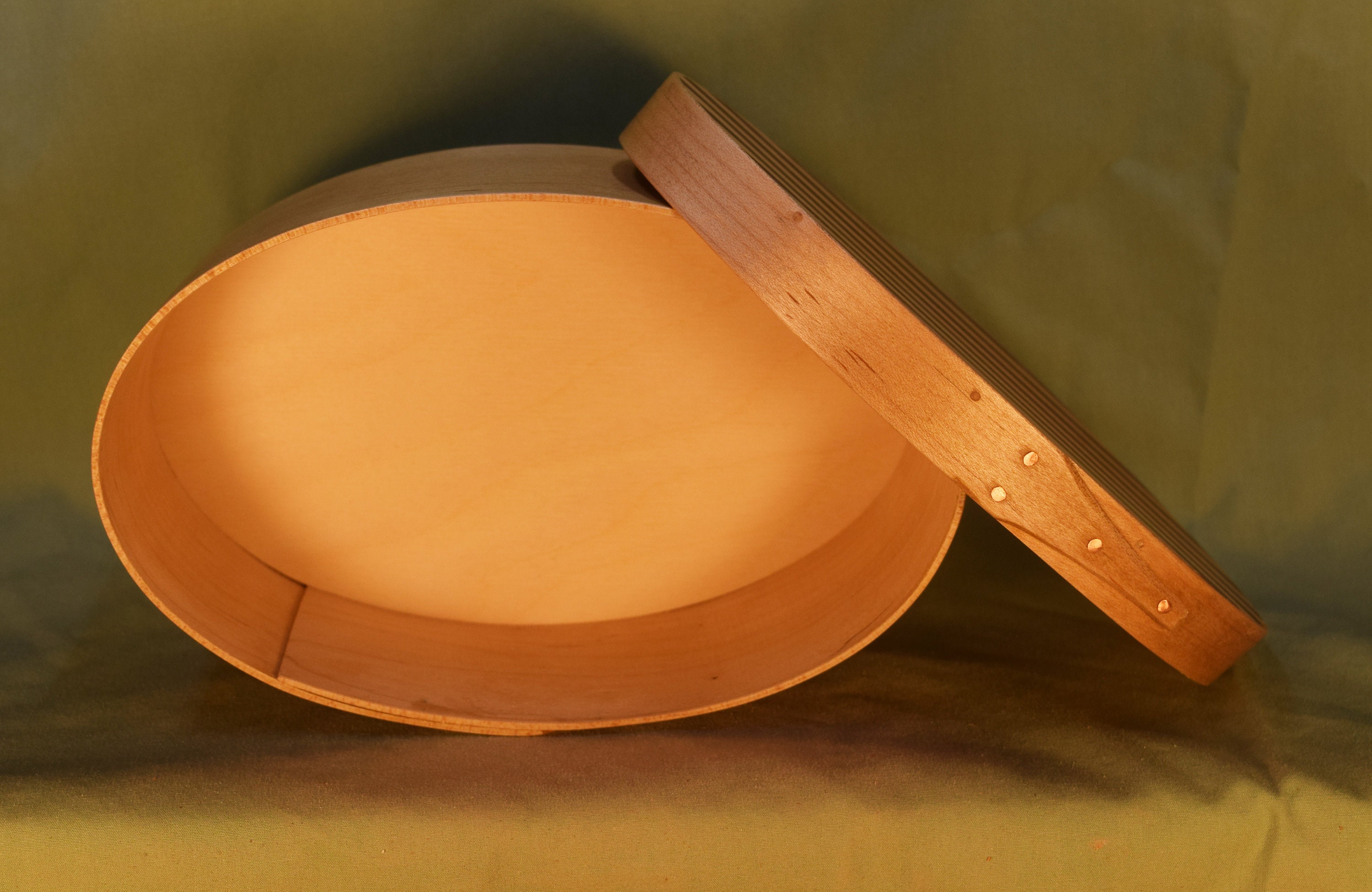 Shaker Oval Box #3 - Maple & Walnut - Striped - Etsy