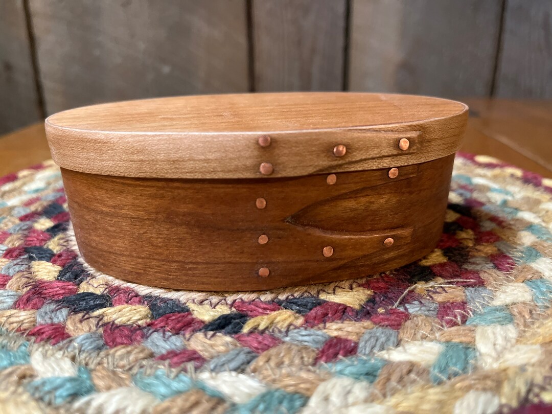 Shaker Oval Box #1 - Walnut, Cherry & Maple - Etsy