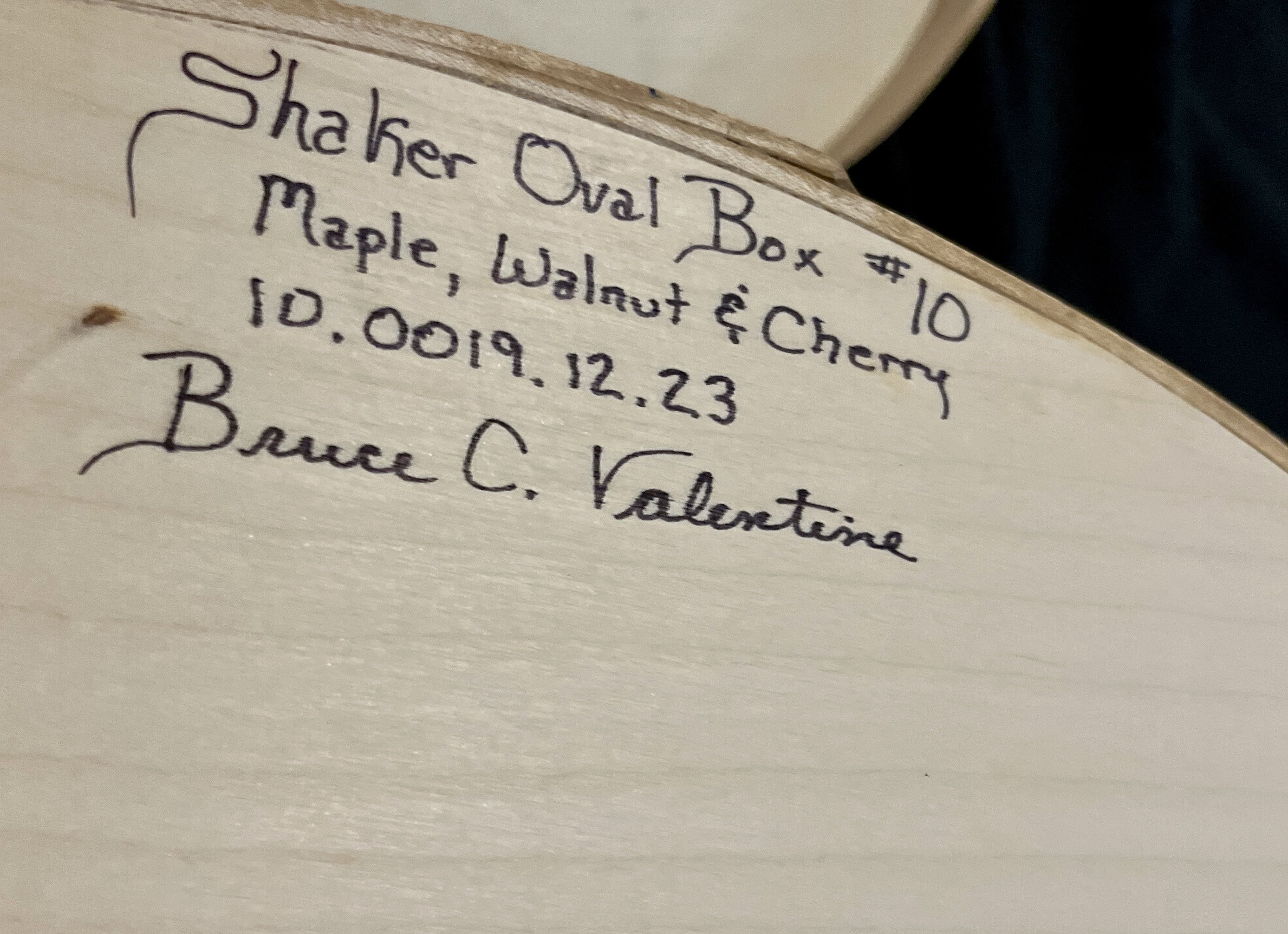 Shaker Oval Box 10 Maple, Walnut and Cherry - Etsy