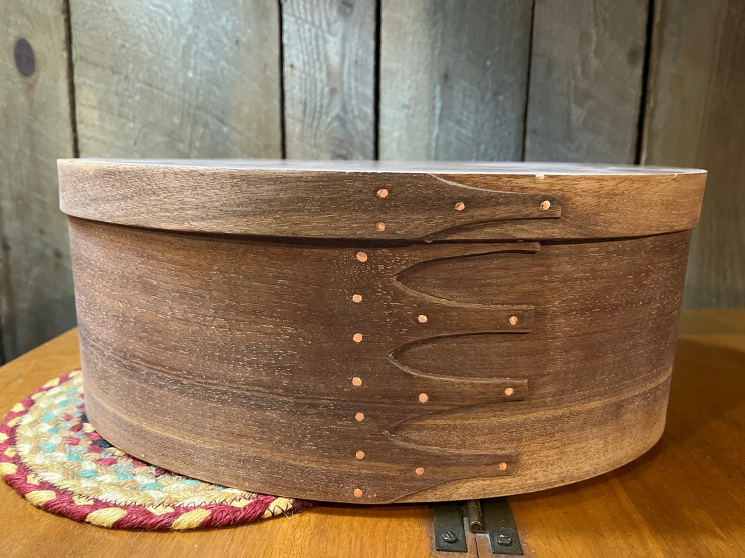 Shaker Oval Box 8 Walnut - Etsy