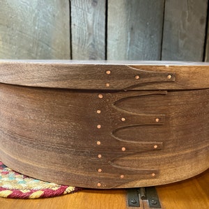 Shaker Oval Box 8 Walnut - Etsy