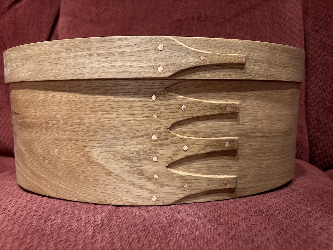 Shaker Oval Box #8 - White Oak and Walnut - Etsy