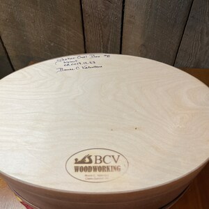 Shaker Oval Box 8 Walnut - Etsy