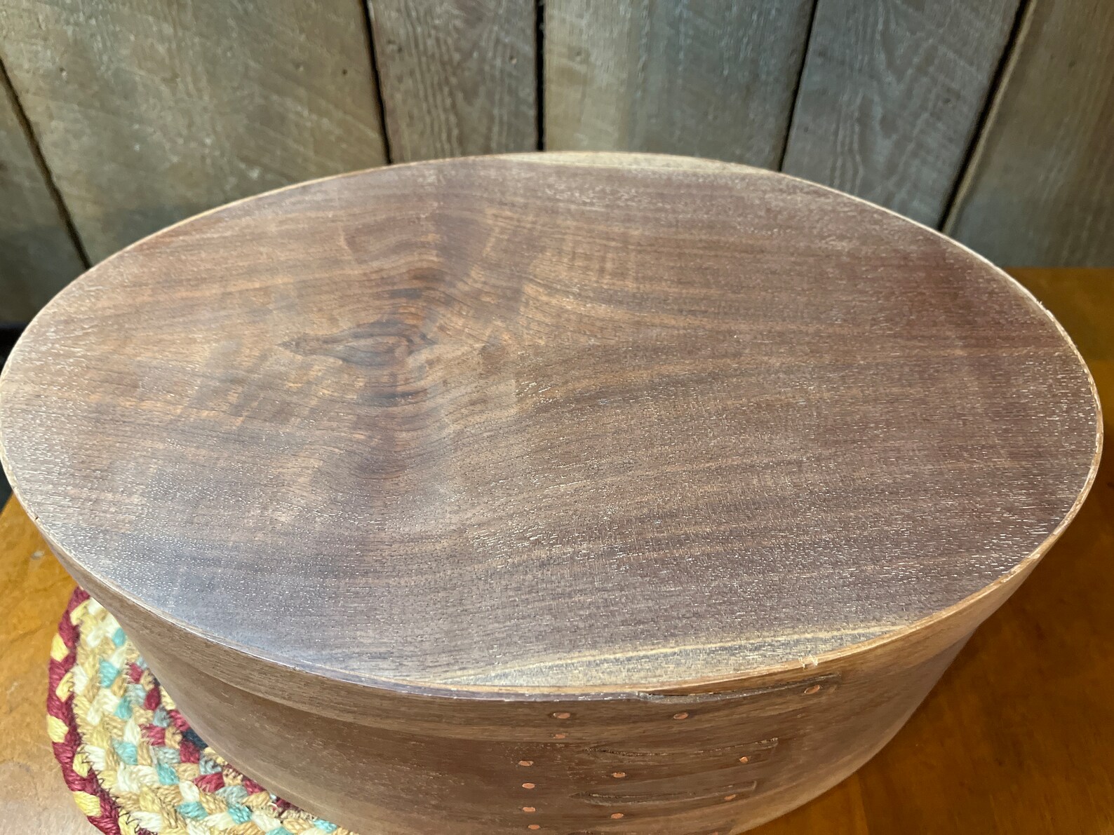 Shaker Oval Box 8 Walnut - Etsy