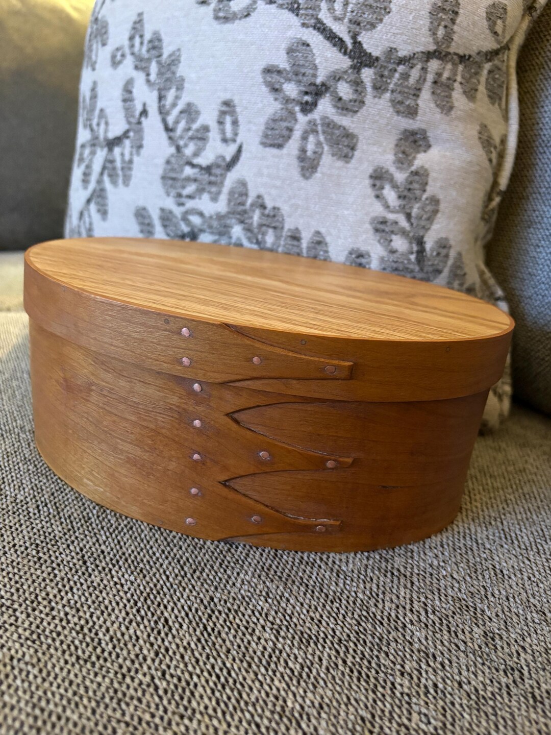 Shaker Oval Box #5 - Cherry & Oak - Etsy