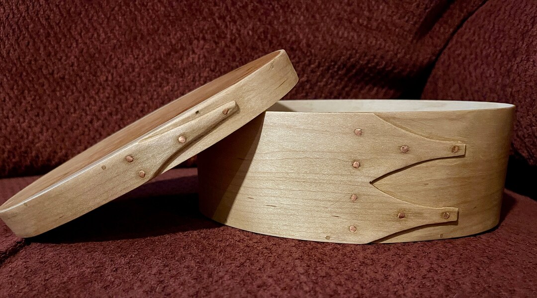 Shaker Oval Box #3 - Cherry & Maple - Etsy