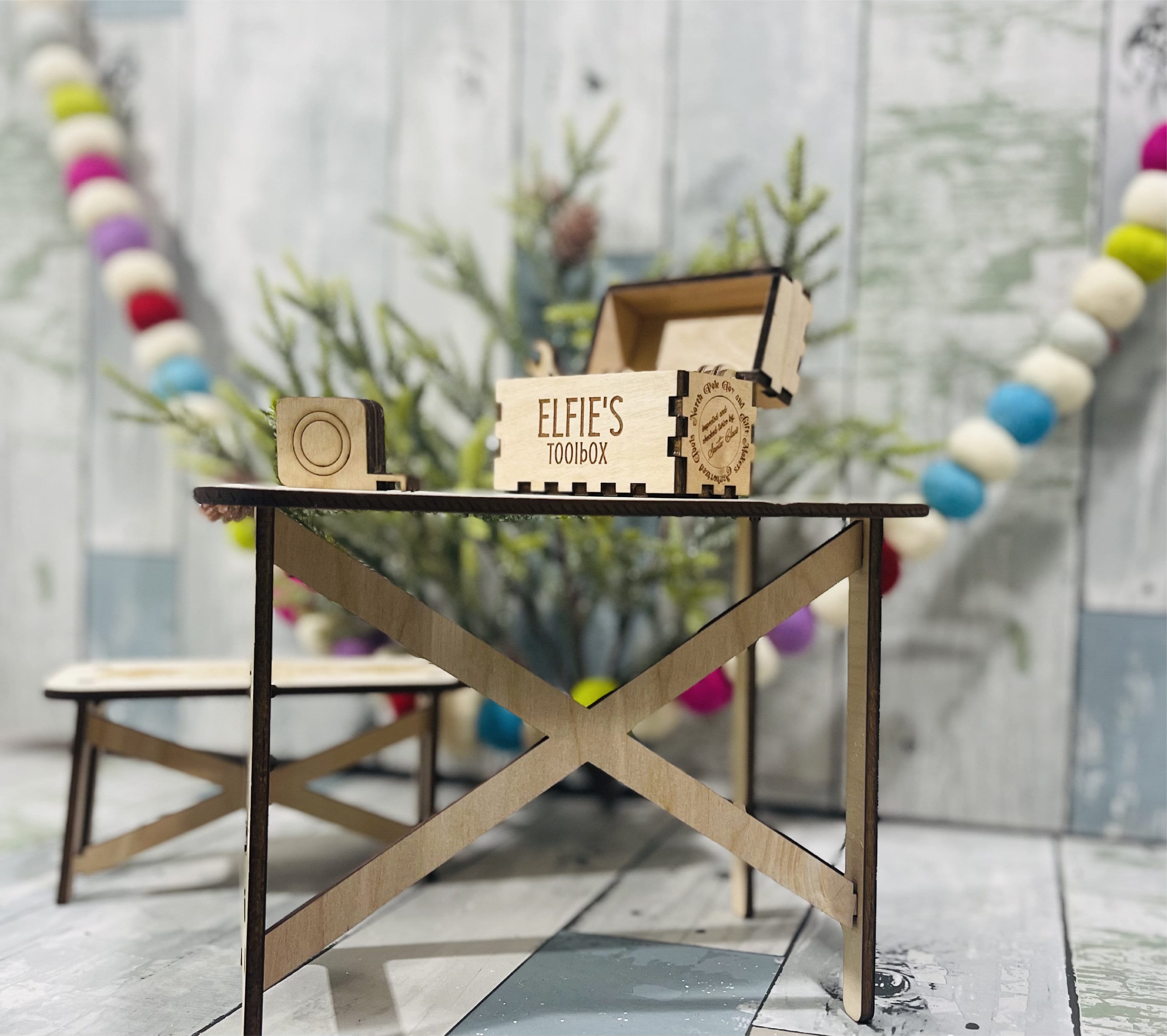 Elf/doll Table Bench Tool Box Laser Cut File - Etsy