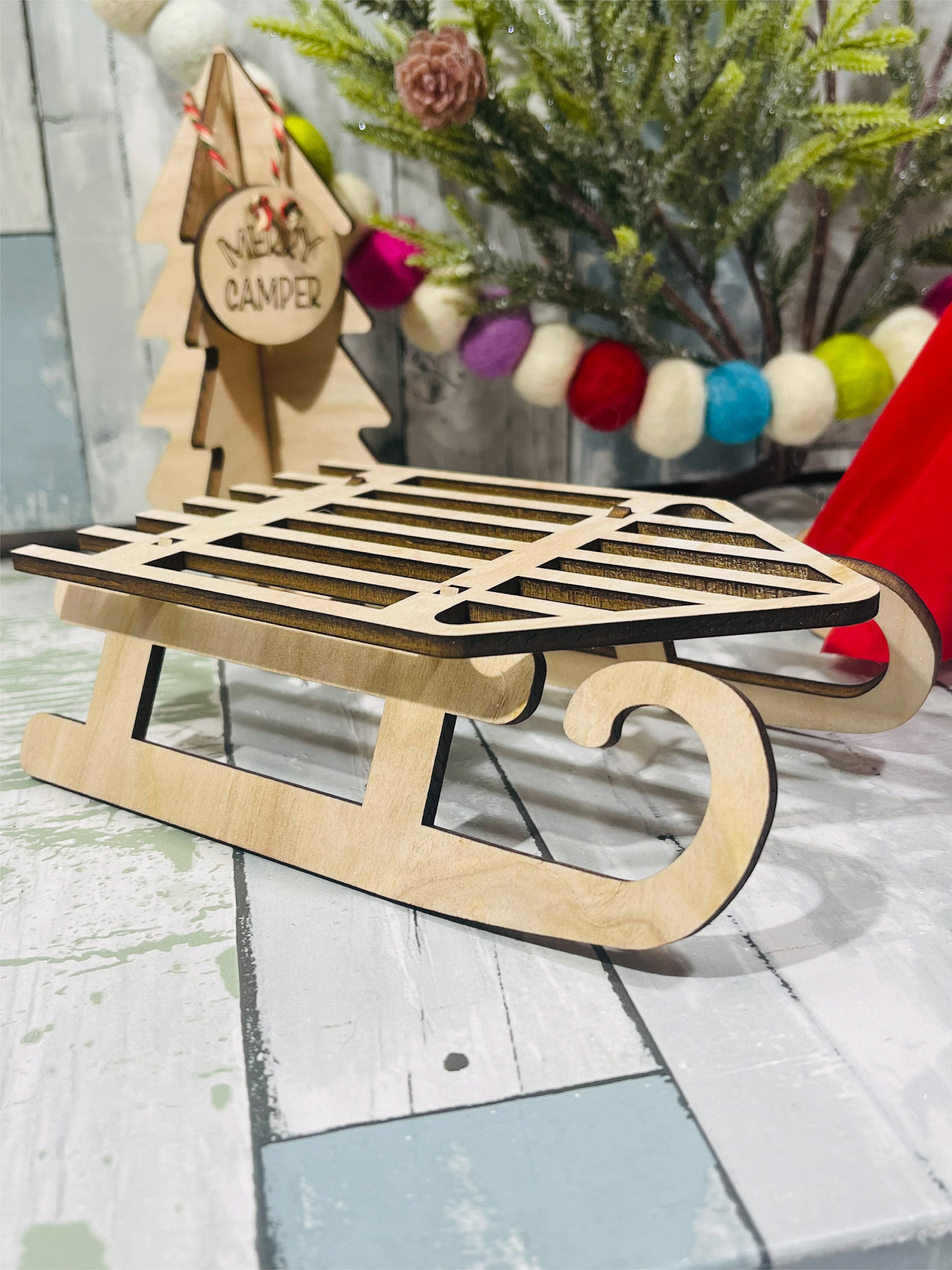 Elf/doll Tent, Sled, Tree Laser Cut File - Etsy